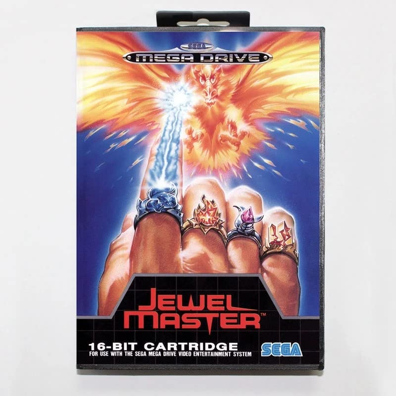Jewel Master - US EU Cover With Retail Box 16 Bit MD Game Card For Sega Megadrive Genesis Video Game Console ( JAP SHELL )