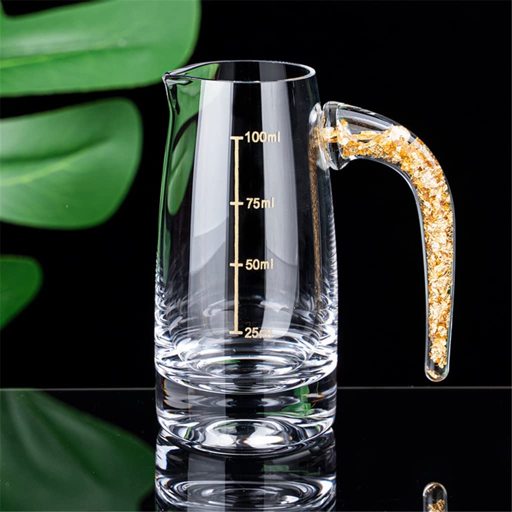 FZZDP Gold Foil Cup Wine Set Gift Glass Strong Glass Chinese Style Wine Set Shot Glasses Wine Glass Set