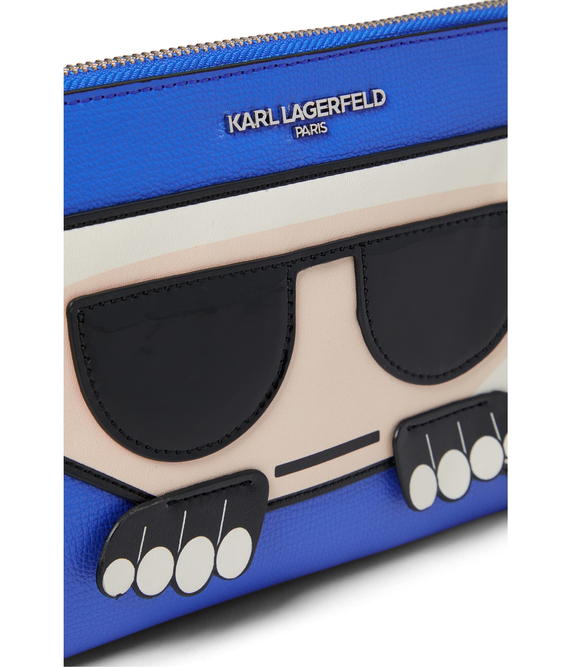 Karl Lagerfeld Paris Maybelle SLG Wristlet Deep Lagoon One Size