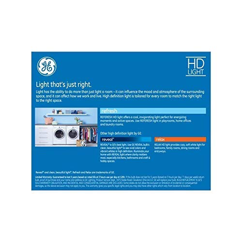 GE Refresh 60-Watt EQ G25 Daylight Dimmable Globe Bulb Light Bulb (2-Pack)
