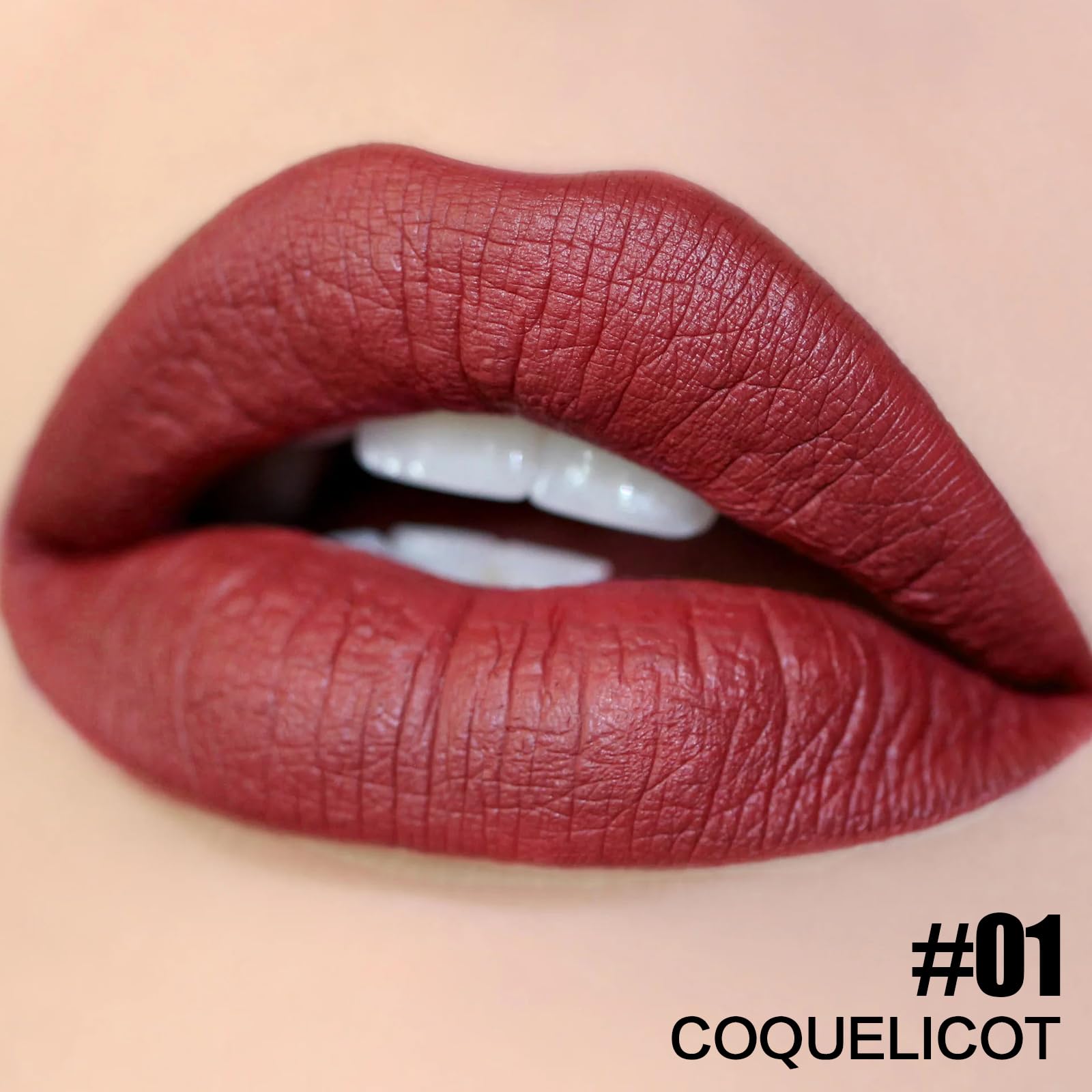 FOCALLURE Metallic Lip Gloss,Long Lasting Waterproof Liquid Lipstick,Highly Pigmented Not Stick Cup Lip Color,Diamond Shimmer Makeup for Women,ROSE