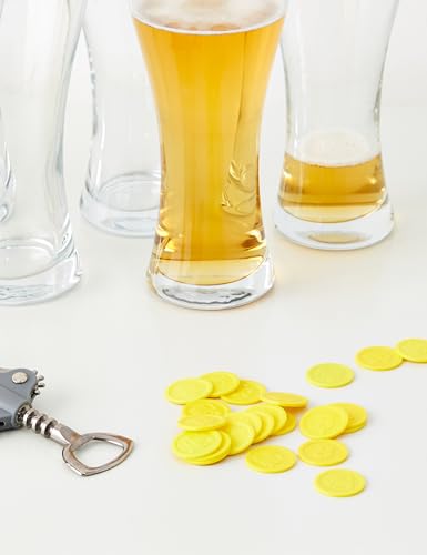 Sigel WM004 Tokens Beer, Yellow, Γ 0.98 inch, 100 pcs.