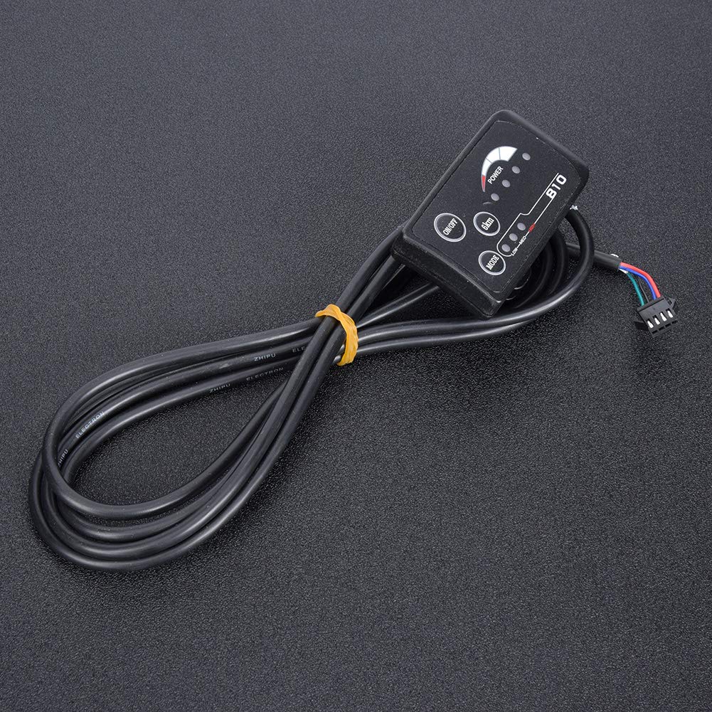 E Bike LED Display Controller LCD Display Panel Electric Bicycle 810 Ebike Scooter Brushless Motor Speed Controller Kit with 5 Wire Cable Control Panel