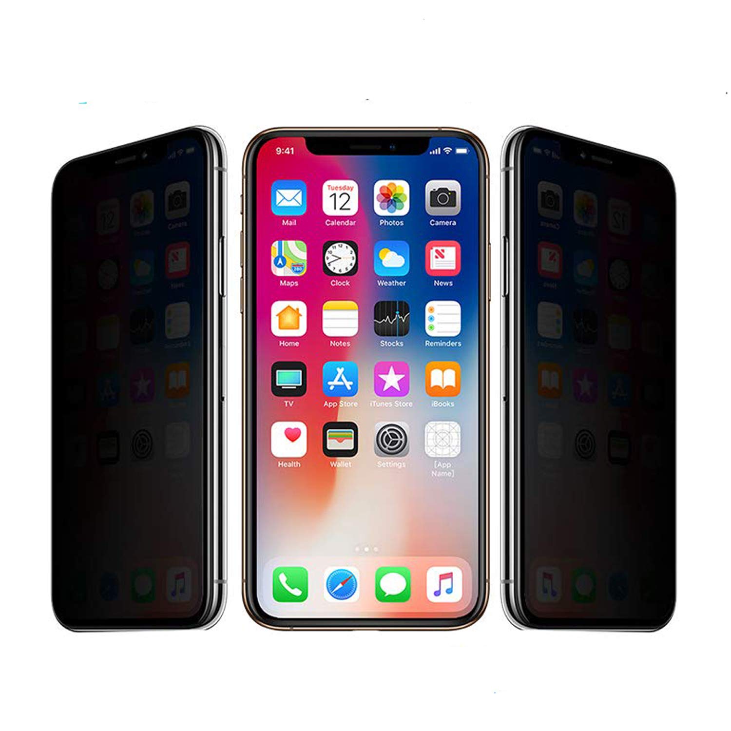 Dtdepth Privacy Screen Protector for iPhone 11 & iPhone XR (2-Pack), [Really Shockproof] Tempered Glass, Anti Spy,Anti-Fingerprint/Scratch,Full coverage,Bubble Free,Curved Edge To Edge for 6.1” iPhone