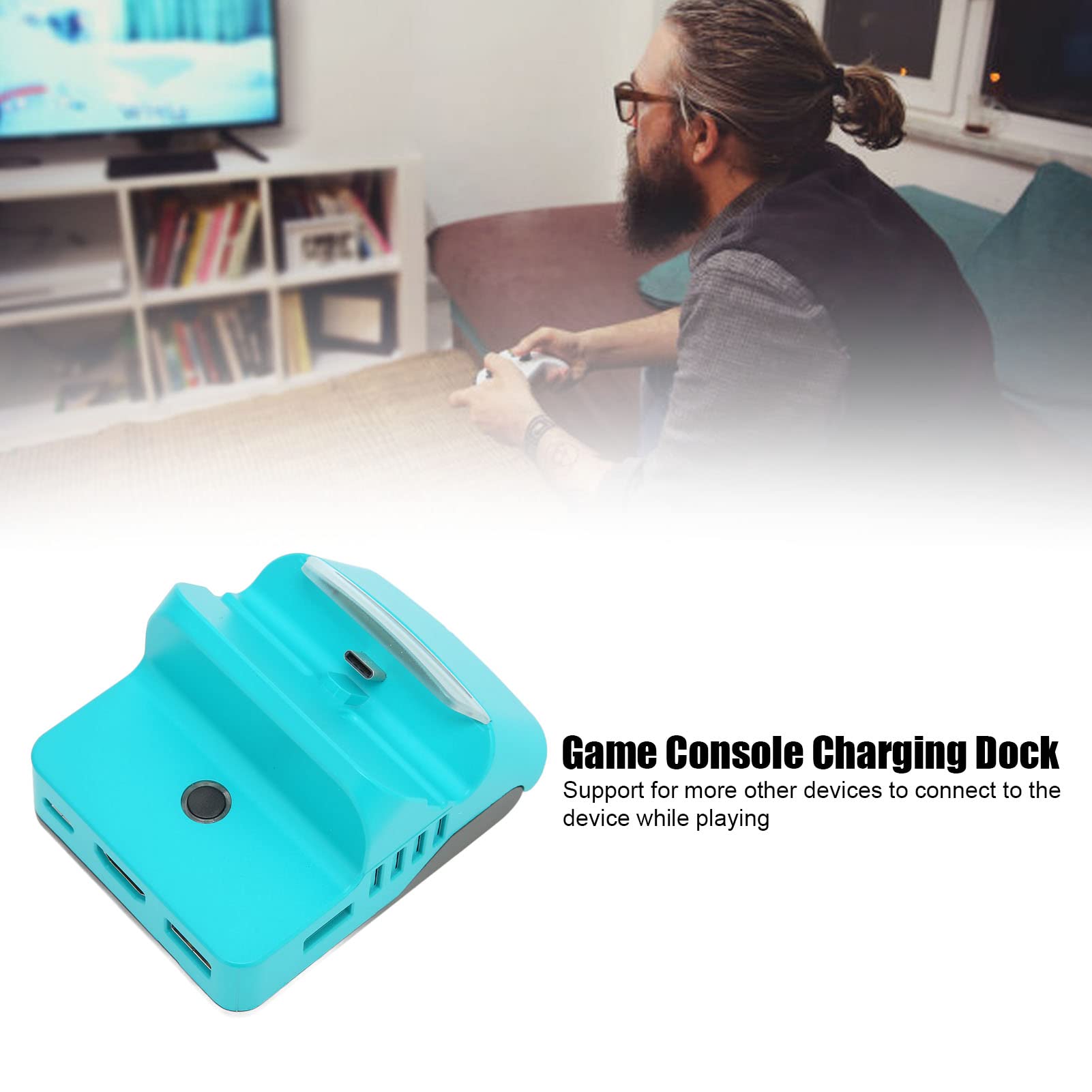 Game Console Charging Dock, One Click Switching Game Console Charging Station Plug and Play Excellent Heat Dissipation for SW Game Console