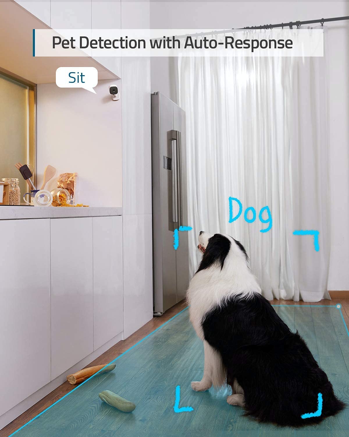 eufy Security Solo IndoorCam C24, 2K Security Indoor Camera, Plug-in Camera with 32GB microSD Card, Wi-Fi, Human and Pet AI, Voice Assistant Compatibility, Night Vision, Homebase not Compatible