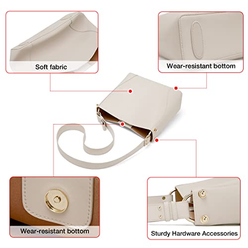 FOXLOVER Genuine Leather Shoulder Bags for Women Big Capacity Hobo Bucket Bag Lady Designer Handbag Purse