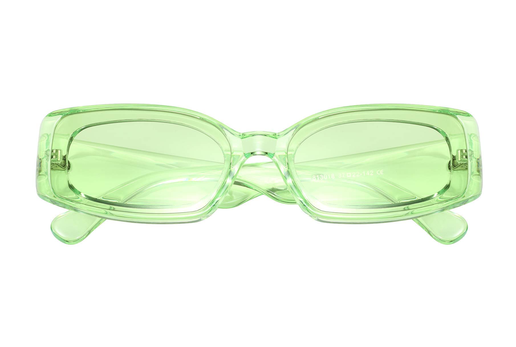 FEISEDY Retro Rectangle Sunglasses Women Men Vintage 90s Small Glasses Thick Narrow Fashion Y2K Plastic Glasses B2462
