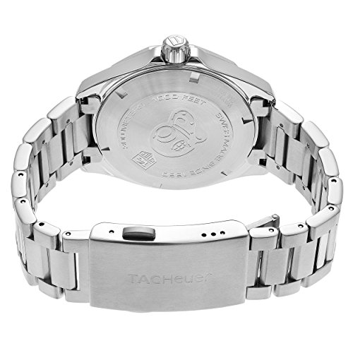 Tag Heuer Mens WAY1110.BA0910 'Aquaracer' Stainless Steel Black Dial Bracelet Watch