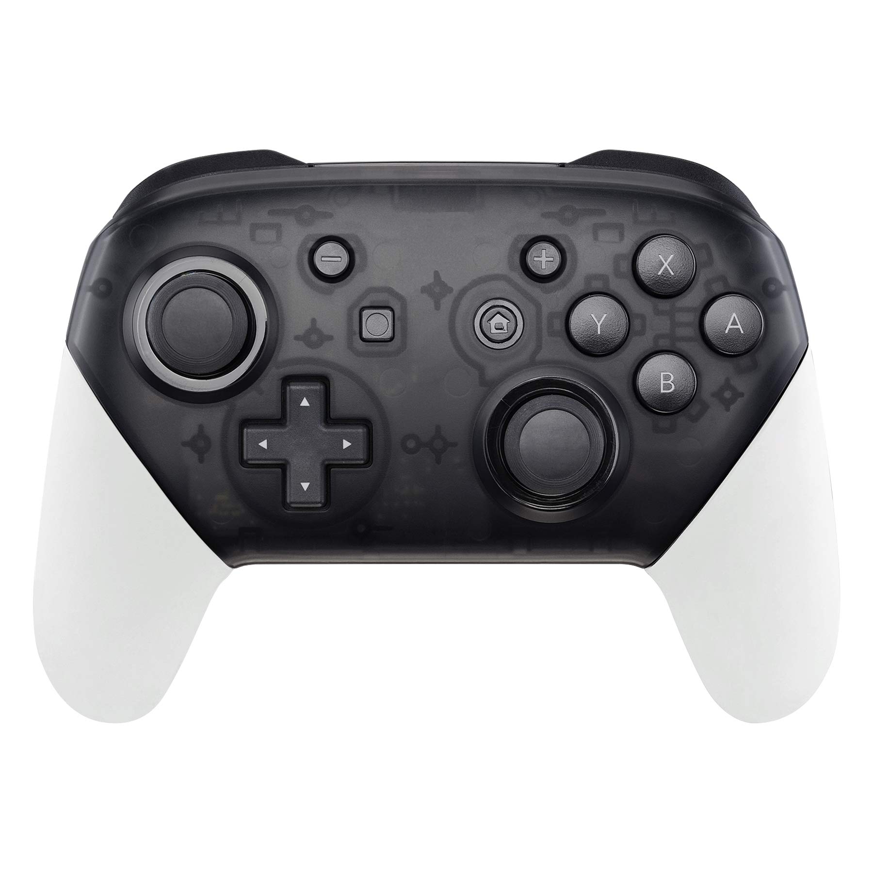 eXtremeRate White Replacement Handle Grips for Nintendo Switch Pro Controller, DIY Custom Hand Grip Shell for Nintendo Switch Pro - Controller NOT Included