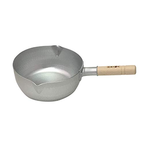 Taniguchi Metal Snow Flat Pot, Deep Type, 8.7 inches (22 cm), Made in Japan