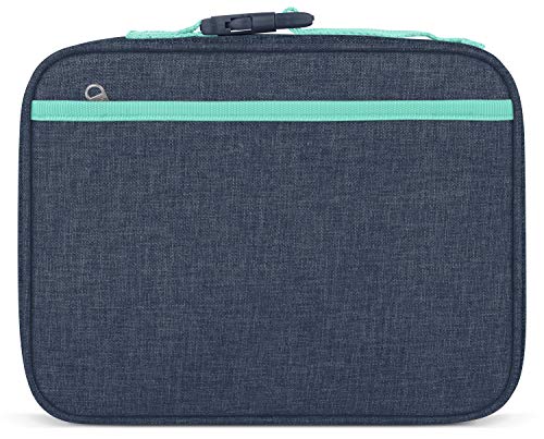 Simple Modern Kids Lunch Box for Toddler | Reusable Insulated Bag for Boys | Meal Containers for School with Exterior and Interior Pockets | Hadley Collection | Bermuda Deep