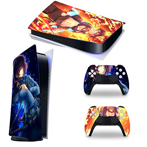 Ecchi Girl Battle PS5 Console and Controller Skin Set - playstation 5 Vinyl( Only fit PlayStation 5 regular)