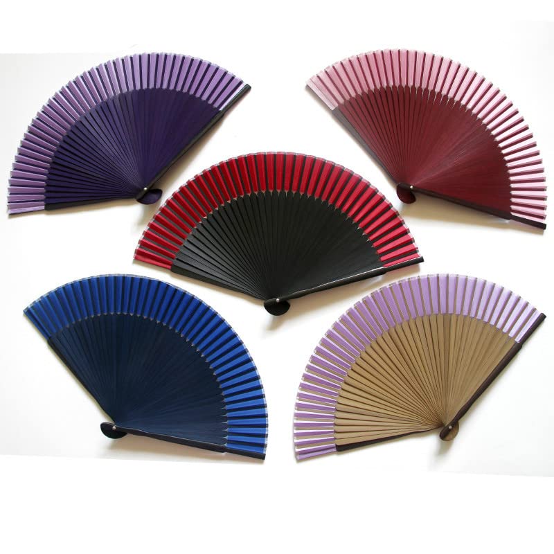 Folding Fan Lady Dance Fan Bamboo Ventilateur Classical Portable Wedding Silk Fan Chinese Summer Cheongsam Hanfu Fans (Color : A10)