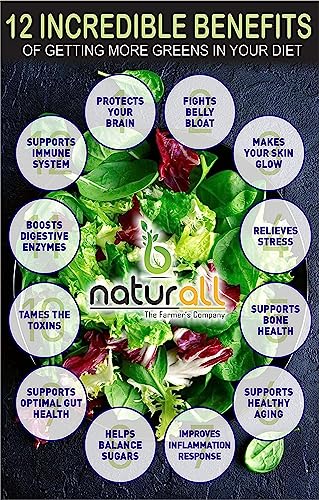 NACHT 7 Daily Super Greens Complete Nutrition Powder | Wheatgrass, Moringa, Stevia, Alfalfa Grass, Barley Grass, Spinach, Amla - 100 GM