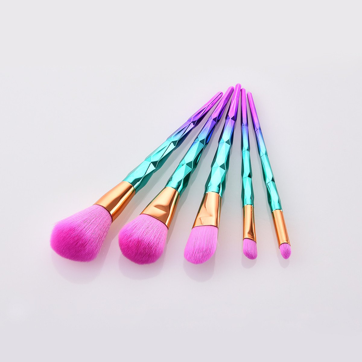 Gothic Vanity Sets Makeup Brush Foundation 5PCS Eyeshadow Wooden Tools Eyebrow Brush Cosmetic Brush Makeup Brush Case