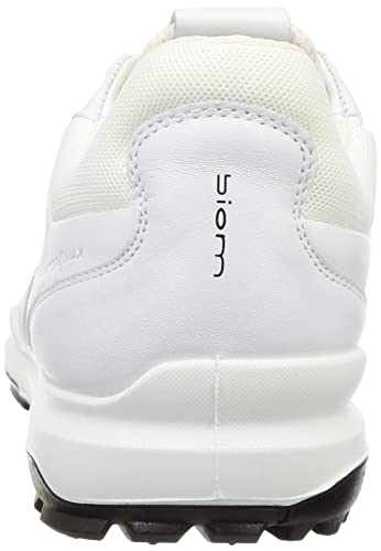 ECCO Men's Biom Hybrid 3 Hydromax Water Resistant Golf Shoe, White, 6-6.5