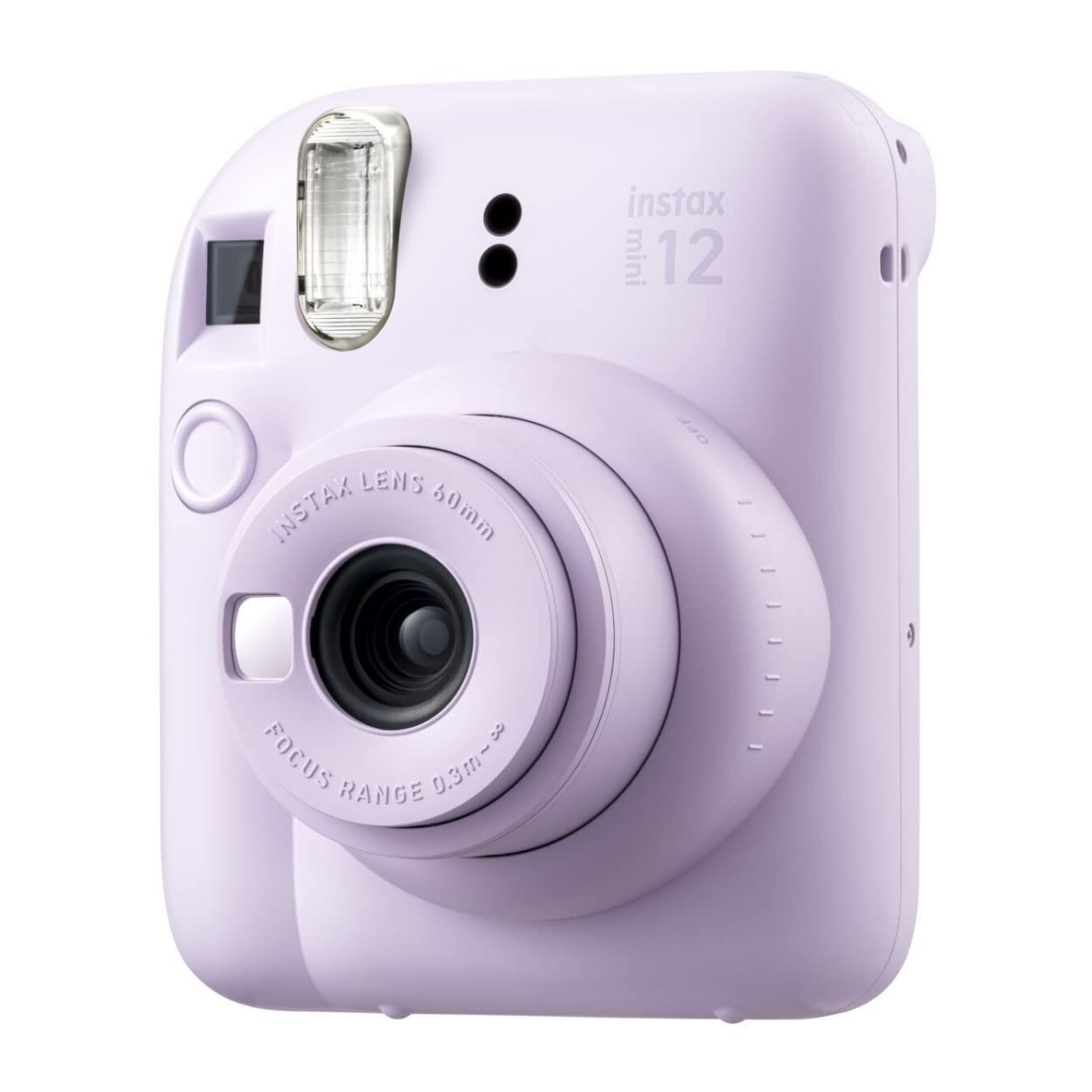 Fujifilm Instax Mini 12 with 60mm Instax Mini Lens, Lightweight and Compact (Lilac Purple) Bundle with Instax Film Kit and 20 Exposure (3 Items)