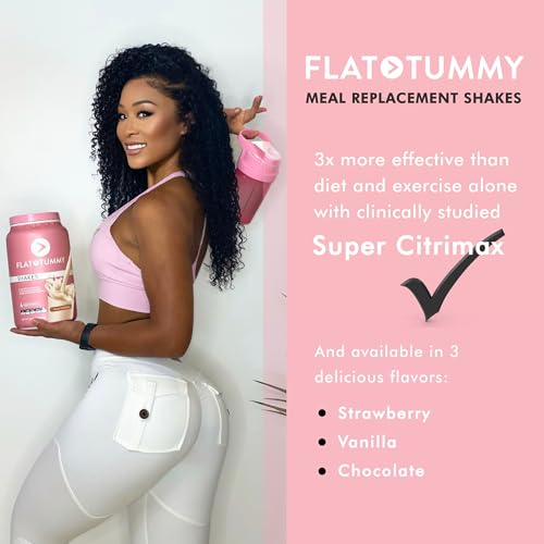Flat Tummy Tea Meal Replacement Shake – Vanilla, 20 Servings, EBT Eligible - Plant Based Protein Powder for Women – Vitamins & Minerals - Dairy Free, Gluten Free, Keto-Friendly Shakes - 1.76 Pound (Pack of 1)