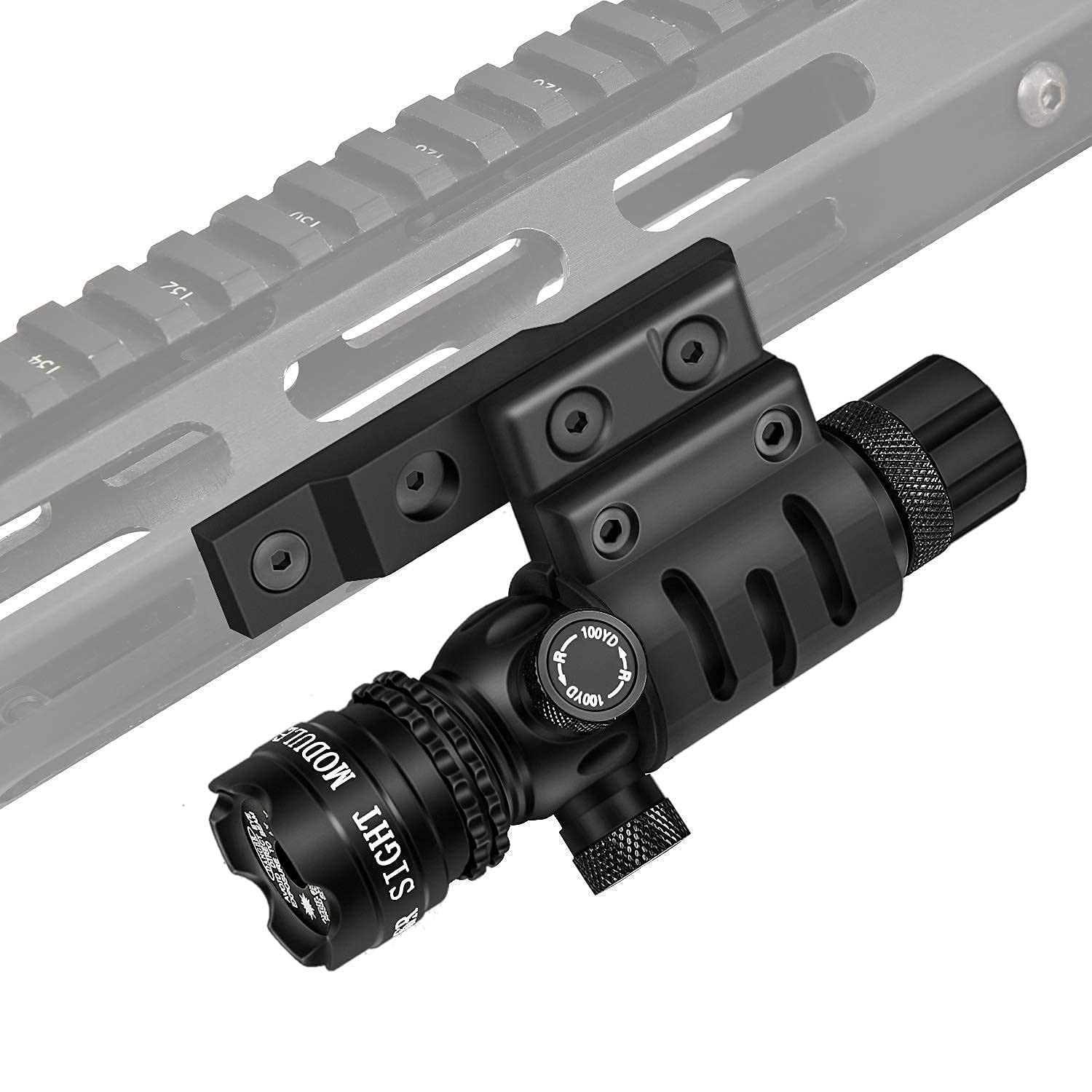 EZshoot BoreSighter for 0.177 to 0.54 Caliber Rifles Handgun and Green Laser Sight with Rail Mount - Include Barrel Mount Cable Switch