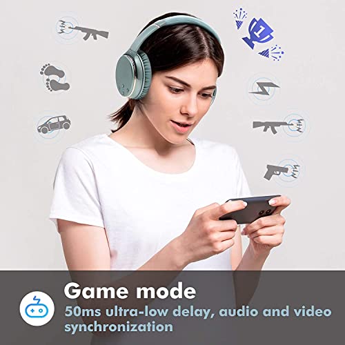 Srhythm NC25 Active Noise Cancelling Headphones Bluetooth 5.3,ANC Stereo Headset Bundle with NC35 Noise Cancelling Headphones Wireless Bluetooth 5.3