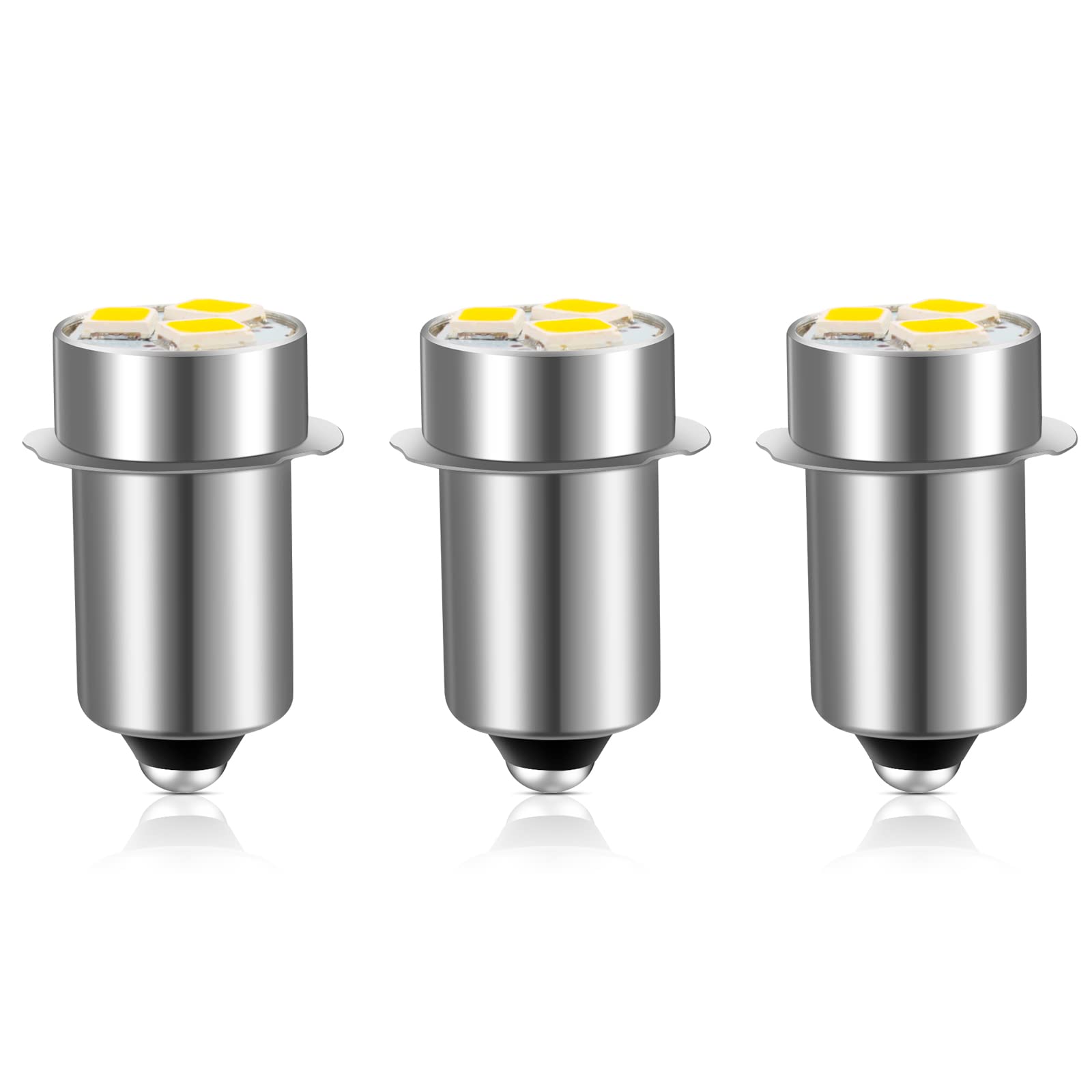 Flashlight LED Light Bulb for Ryobi Craftsman Milwaukee Flashlight ／Work Light Replacement 18V 19.2V Flashlight Maglite LED Bulb - 3 Pack