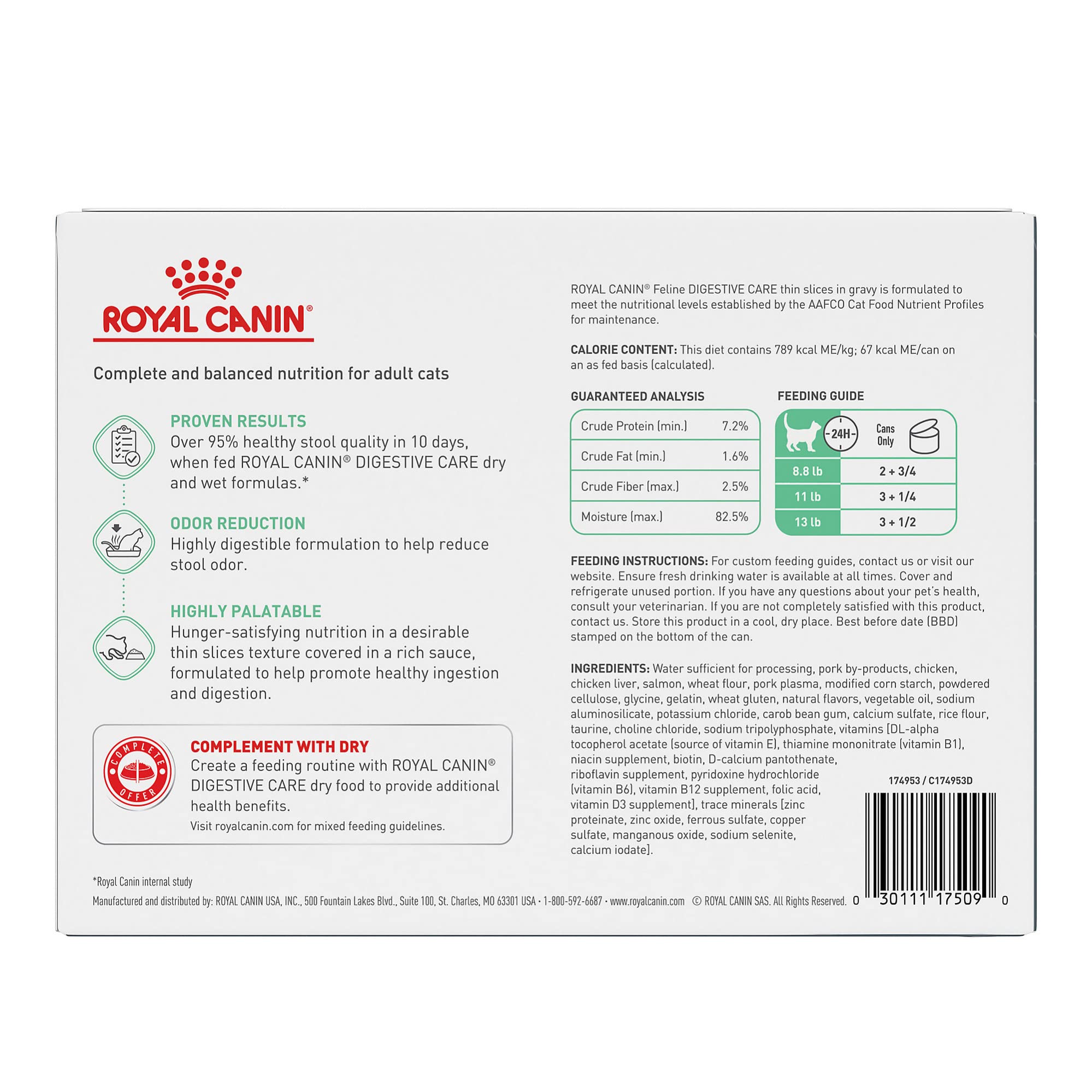Royal Canin Digestive Care Thin Slices in Gravy Wet Cat Food, 3 oz can (12-count)