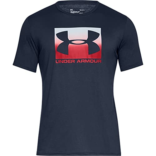Under Armour Men's Boxed Sportstyle Short-Sleeve T-Shirt , Academy Blue (408)/Red , X-Large