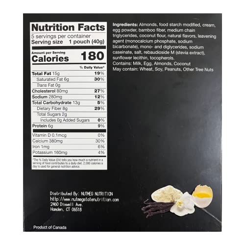 PROTIFIT - Protein Vanilla Mug Cake Mix 2 Pack, 6g Protein, High Fiber, Low Calorie, Low Sugar, Low Carb, Ideal Protein Compatible, 7 Servings Per Box, (2 Pack)