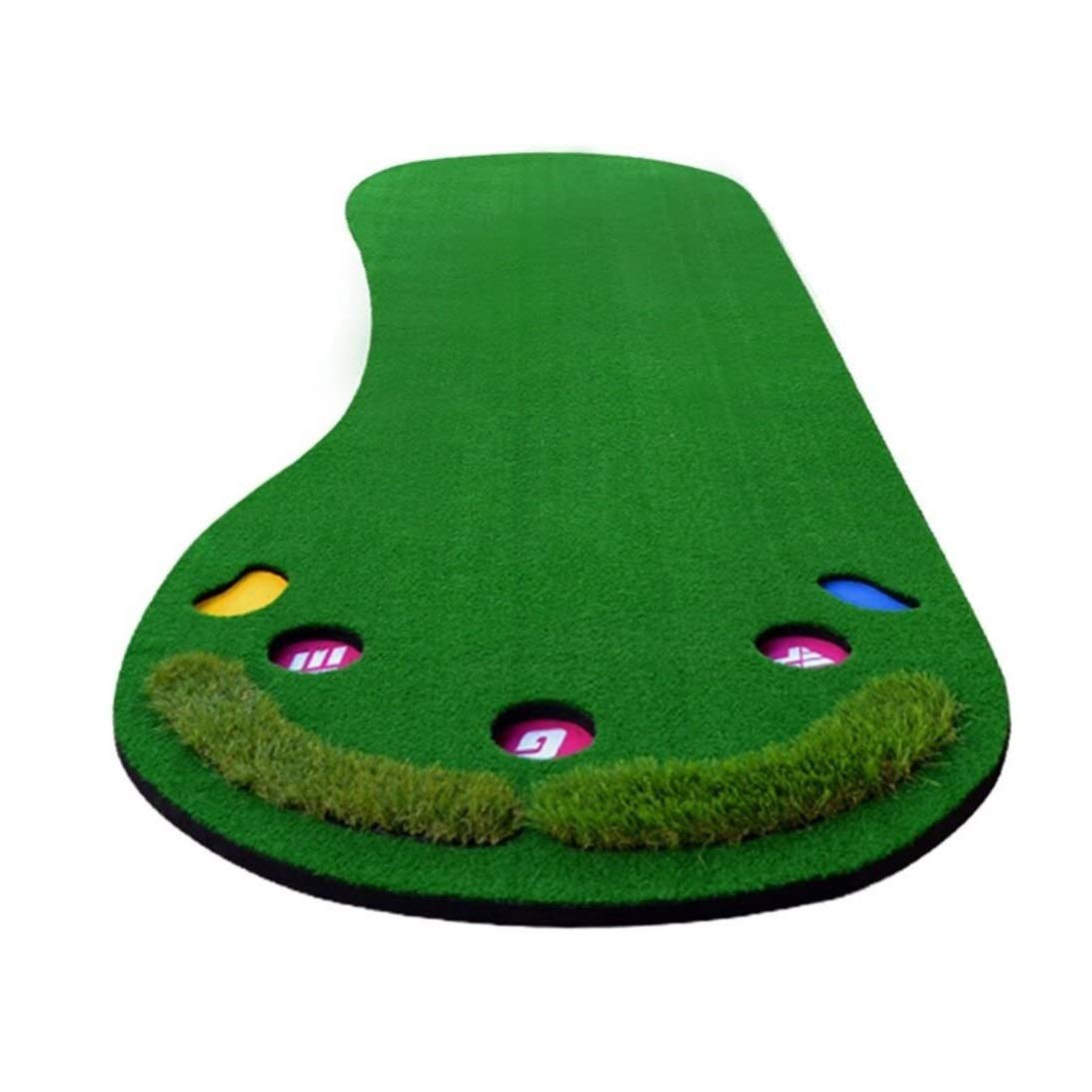 Golf Putter Mat Golf Training Equipment Family Golf Putting Mat Indoor Putting Trainer Set Garden Mini Green Office Golf Practice Mat
