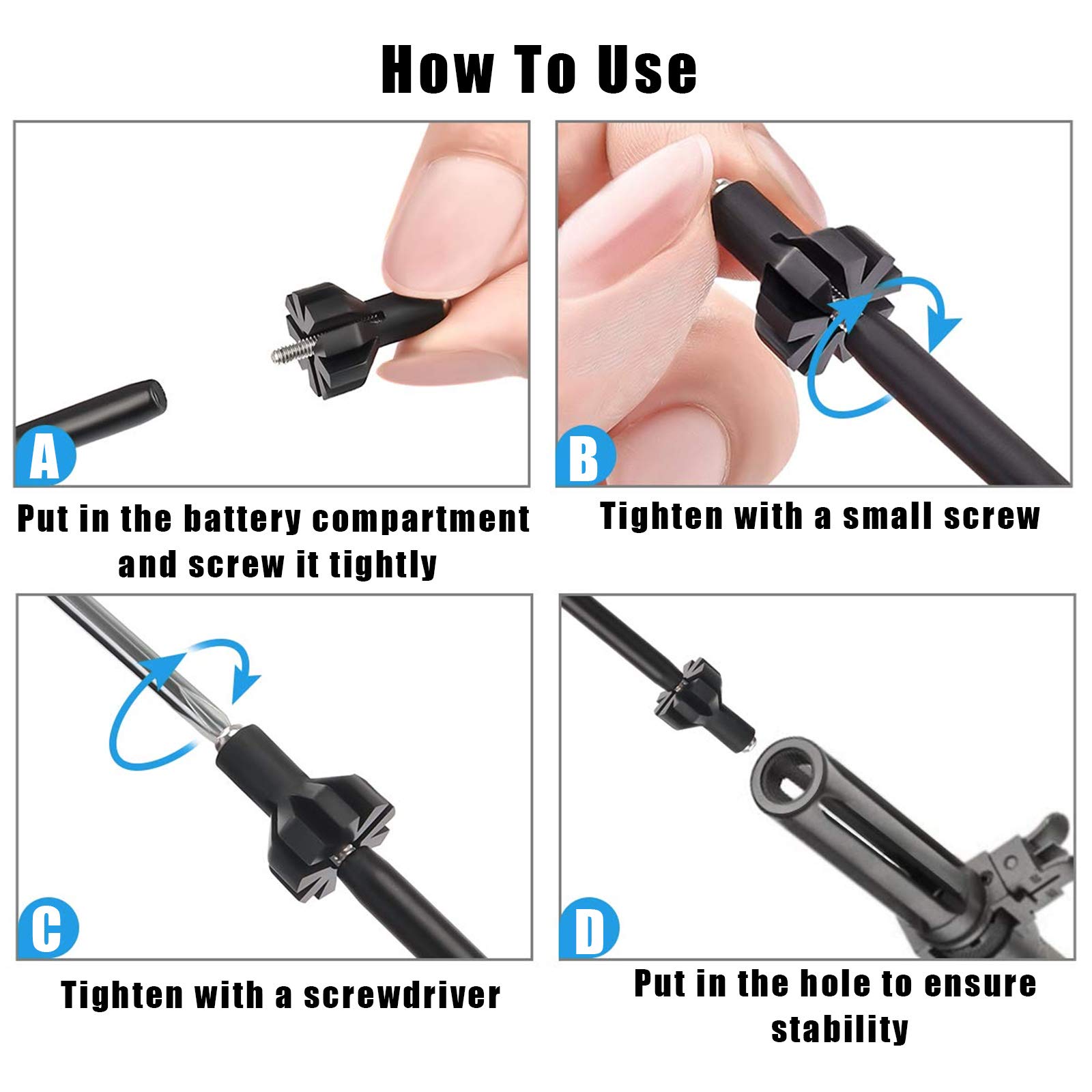FMJIUGE Laser bore Sight kit Multi-Caliber boresighter for All Guns red Sight for Rifles and Pistols with 22 to 55 calibers, Comes with Complete Hunting or Shooting Tools