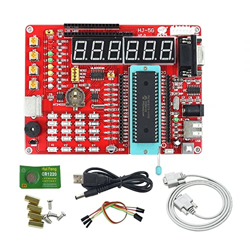 PIC16F877A System Development Board, PIC USB Programmable MCU Controller System Board Experimental Platform Core Board Development Board