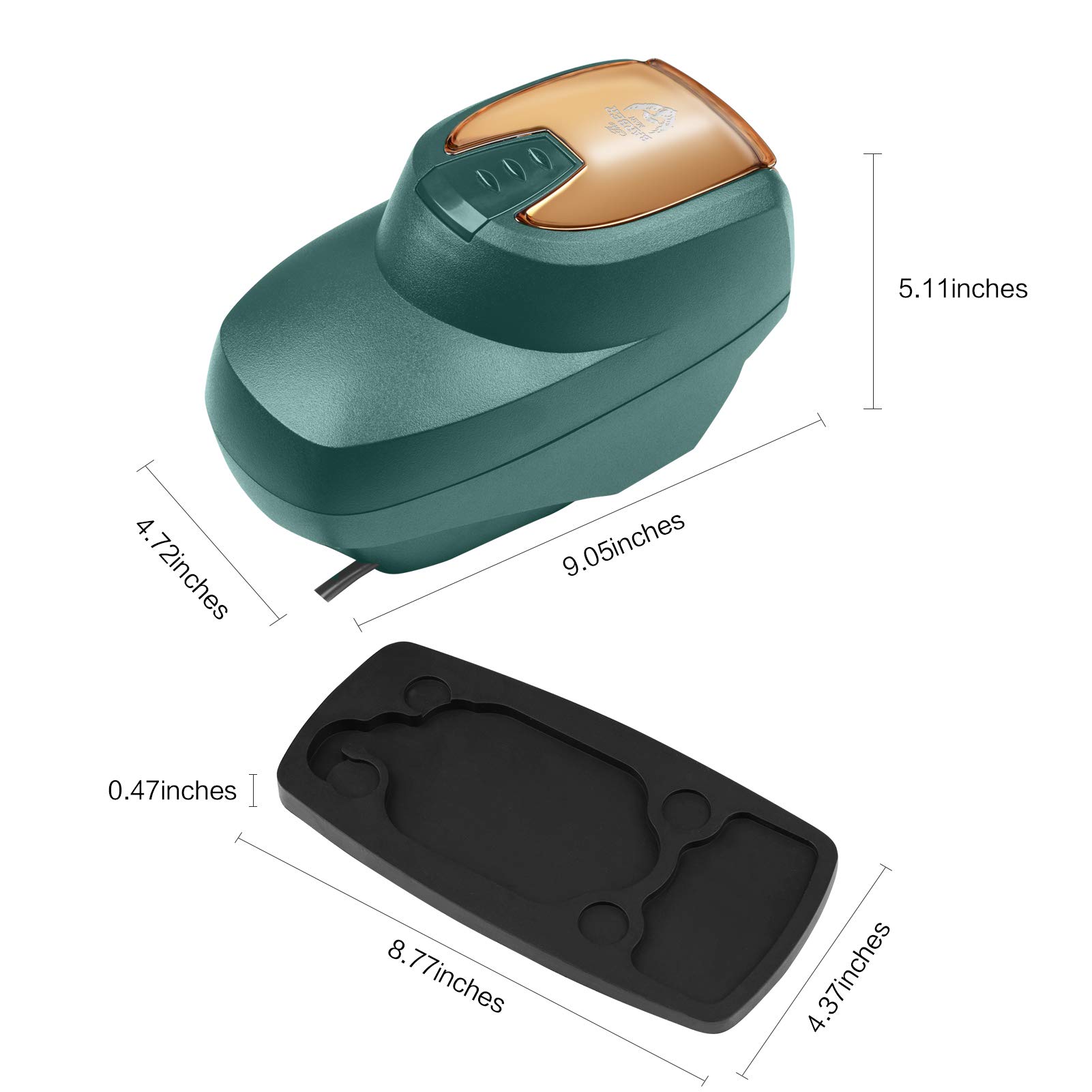 Hot Lather Machine Lather Machine Barber Latherizer Machine for Shaving Professional Lather Maker Shaving Cream Warmer Hot Lather Machine Gifts for Men Husband Dad Barber (Green Lather Machine)