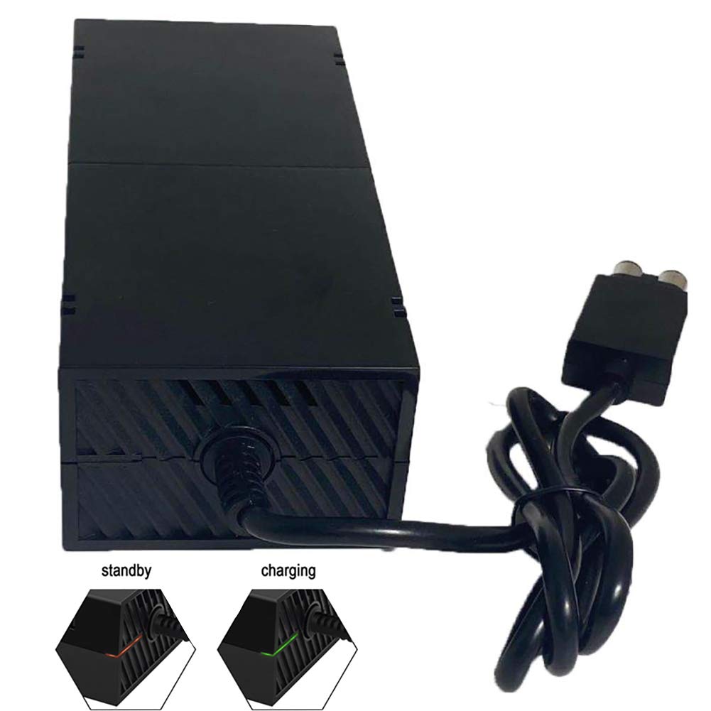 Flowerring Power Supply Brick for Xbox One,AC Adapter Cable Replacement Kit for Xbox One Console with US Plug Charger Cord Replacement 100-240V 220W
