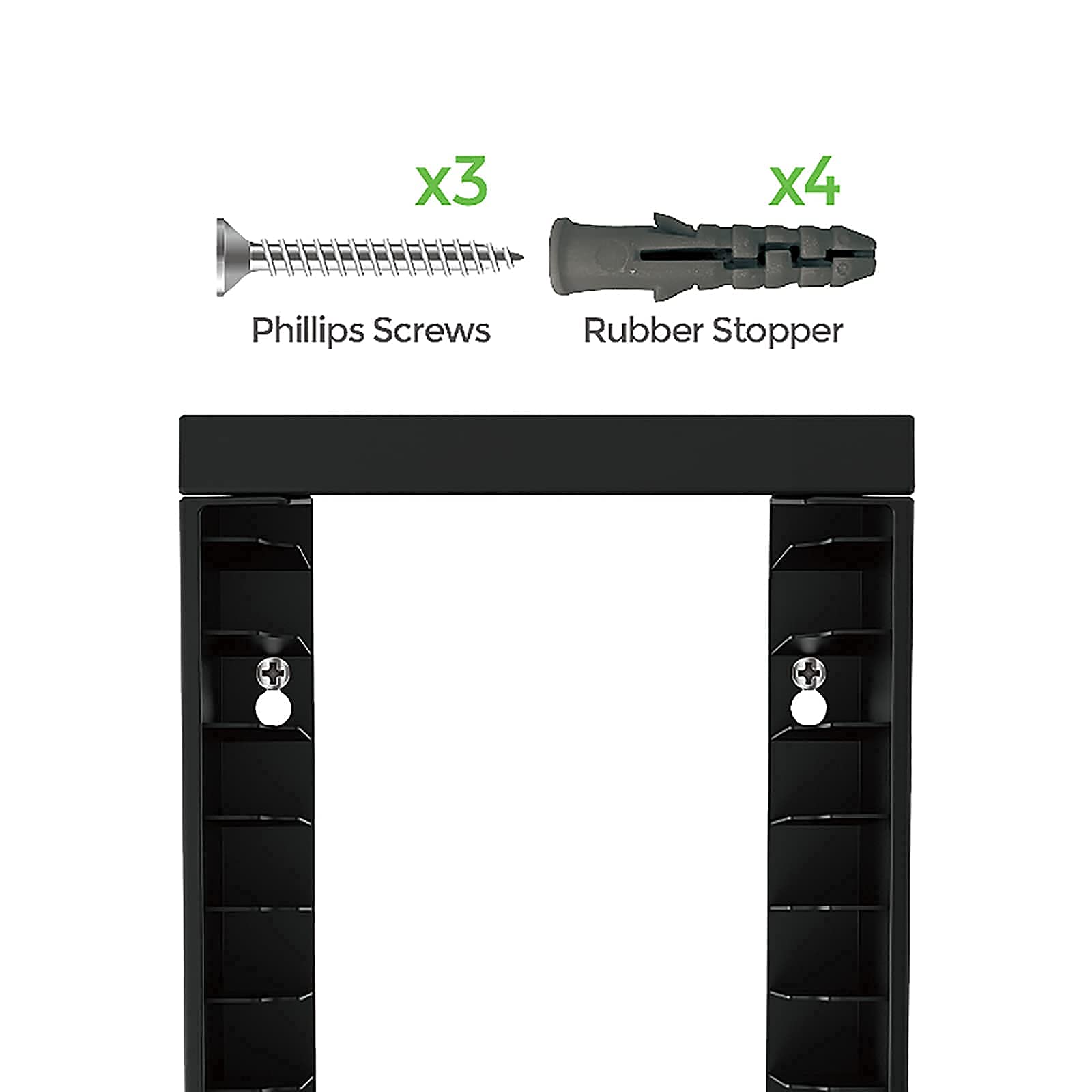 ECHZOVE Xbox Game Case Storage Wall Mount, Xbox One Game Holder Wall Mount Compatible with Xbox Series X/S Games PS5 PS4 Games (Up to 14 Game Boxes)