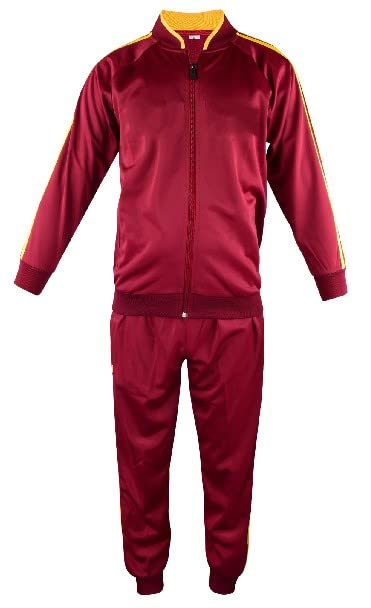 Forever Fanatics James Basketball Tracksuit Youth Sizes Jacket with Pants or Track Jacket (YXS 6-8 Years, Red)