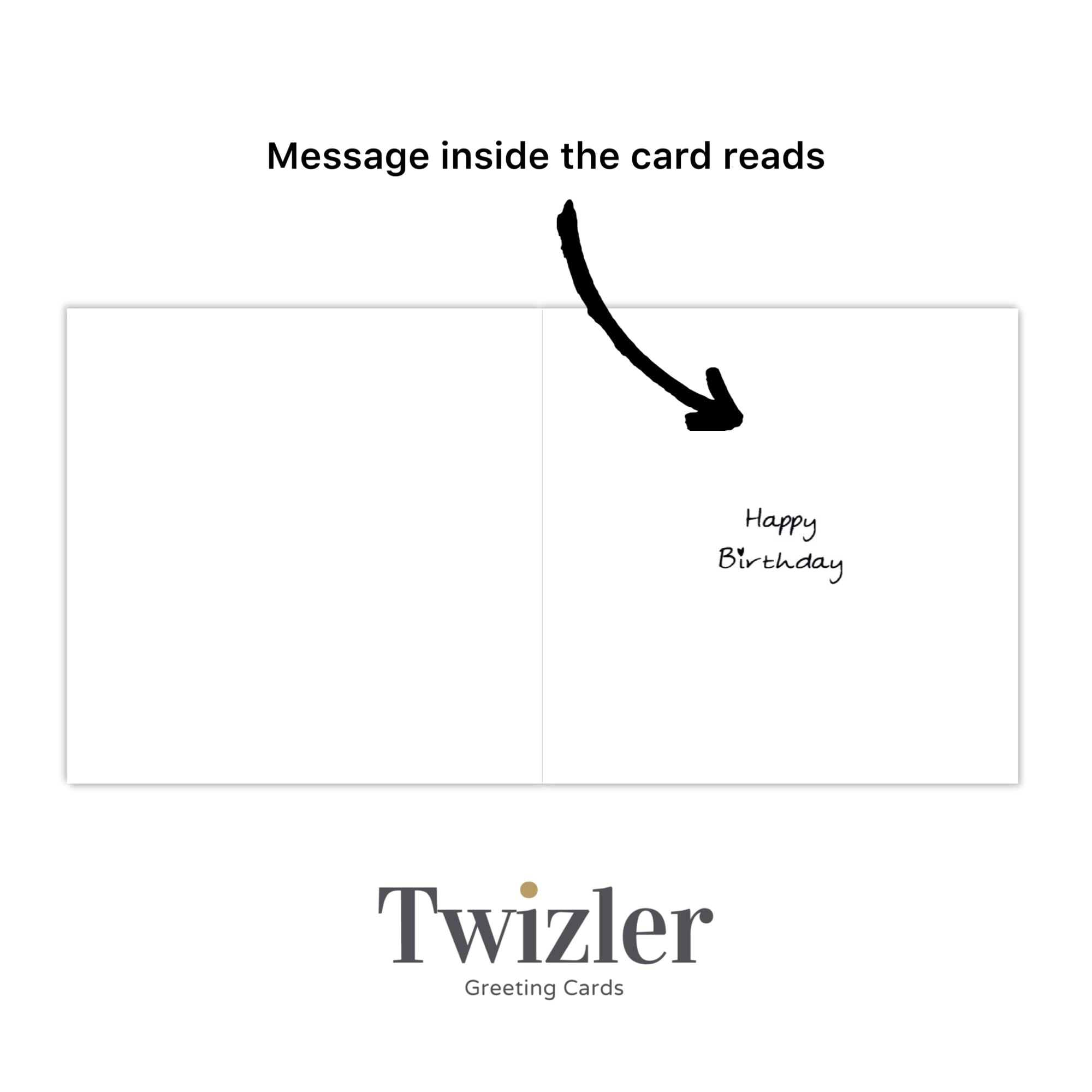Twizler Happy 6th Birthday Card, Multicolor, 6.1 x 6.1 in