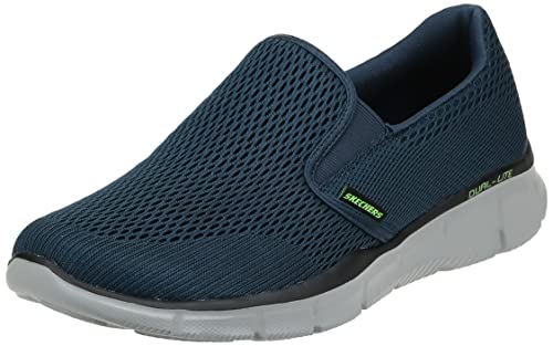 Skechers mens Equalizer Double Play Wide Slip On Loafer, Navy, 12 Wide US