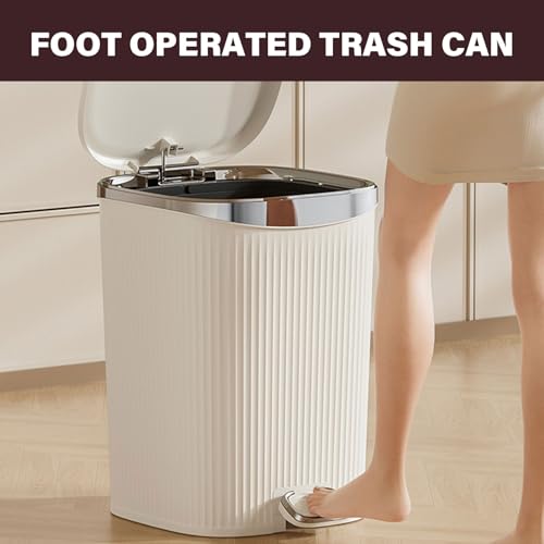 Pedal Trash Bin Step Trash Can with Good Seal Designed for Easy Disposal in Kitchens Or Office Garbage Container