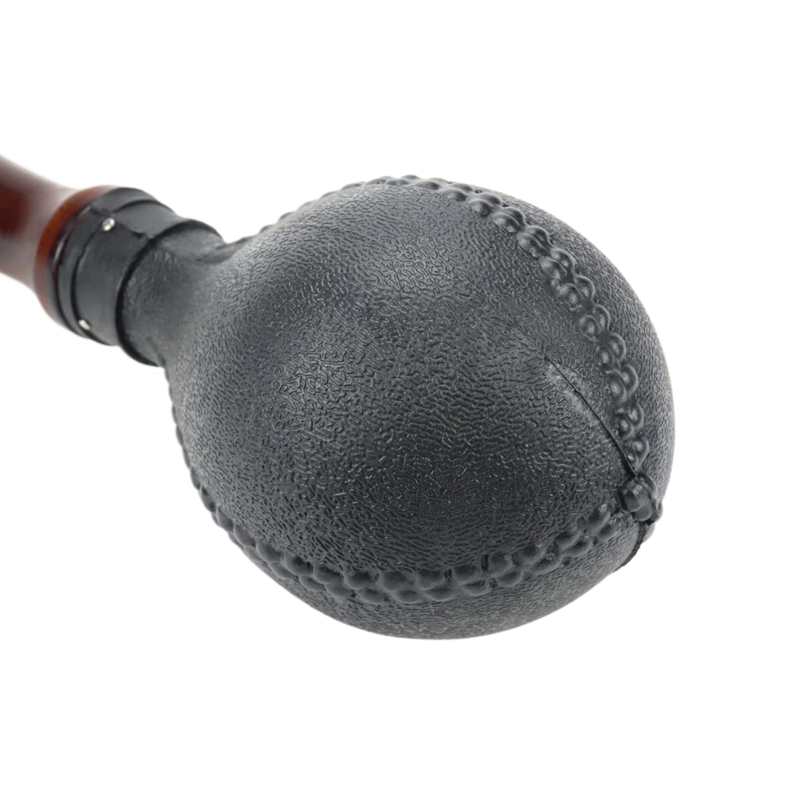 Geesatis Percussion Maracas Rhythm Sand Rattles Hammer Musical Instrument, Black, 2 Pcs