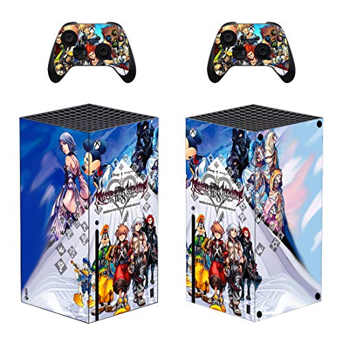FELIPE SEIJI KUBA Vinyl Skin Sticker Cover Decal for Microsoft Xbox Series X Console and Remote Controllers Kingdom Hearts HD Printing