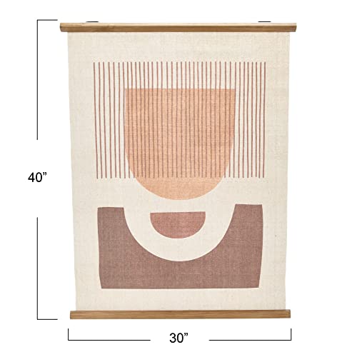 Main + Mesa Modern Boho Wood Scroll Wall Décor