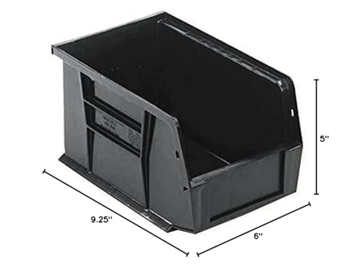 ULTRA STACK & HANG BIN BLACK 9-1/4in x 6in x 5in