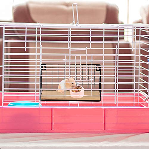 Natural Wood Stand Platform Rectangle Hamster Perch Standing Board Rat Activity Playground Cage Accessories for Rat Mice Gerbil Dwarf Hamster Squirrel Bird
