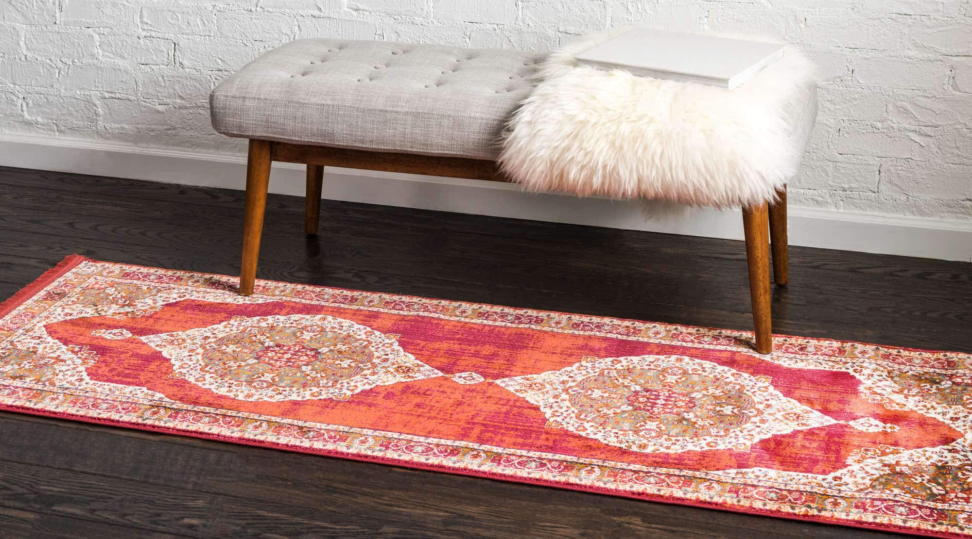 Unique Loom Baracoa Collection Area Rug - Regla (2' 2" x 6' 1" Runner, Red/ Green)