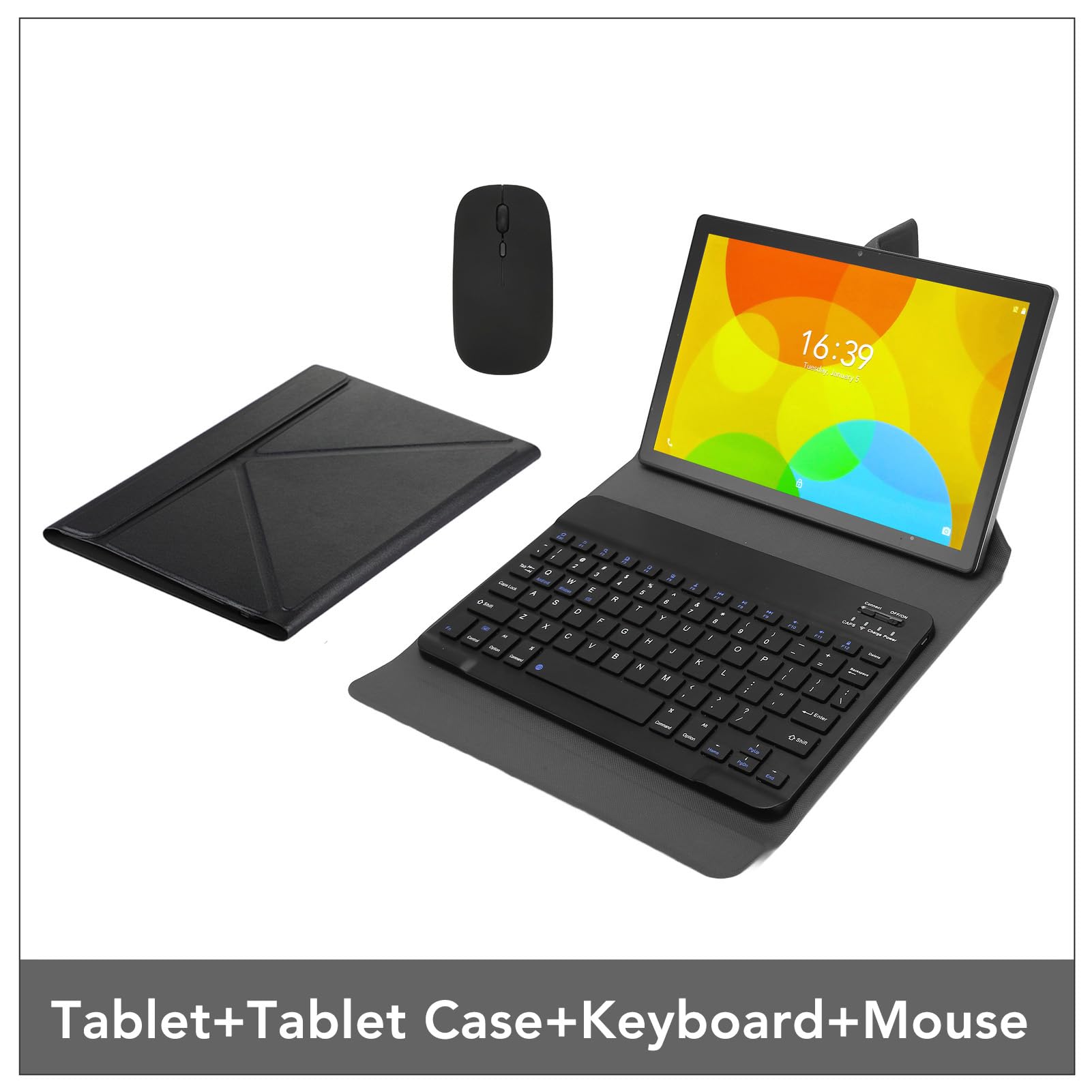 FOLOSAFENAR Gaming Tablet, 4G LTE 5G WiFi 12GB 256GB Memory US Plug 100β240V Office Tablet with Mouse Keyboard for Home (US Plug)