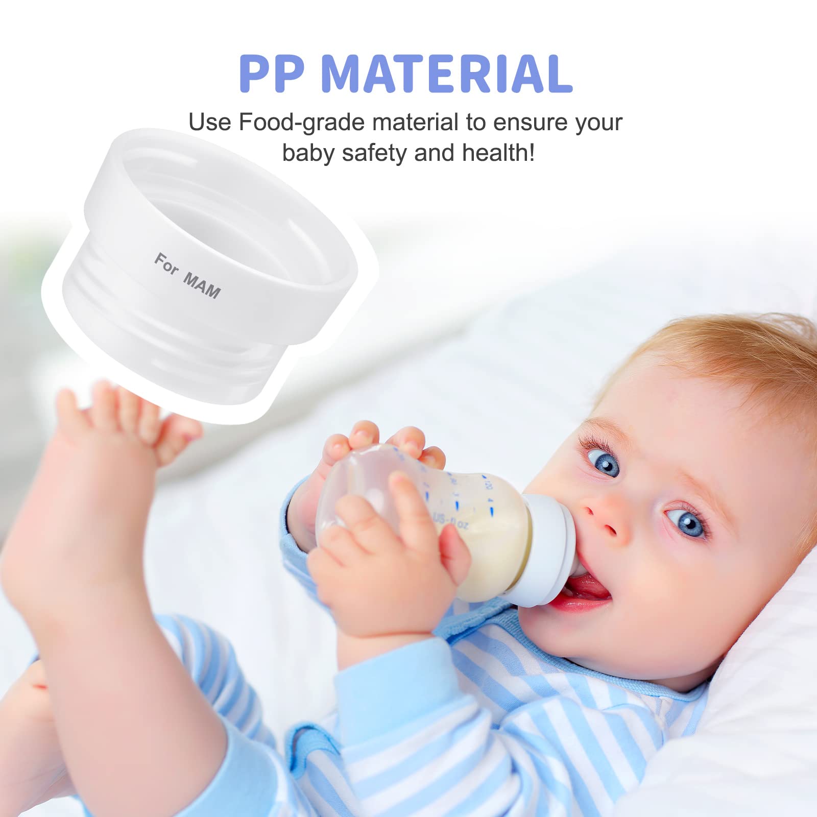 Mercalon Bottle Adapter, Portable Bottle Warmer Adapter for MAM,Avent Pigeon(Wide Neck) Baby Bottle -50MM (Bottle Warmer not Included)
