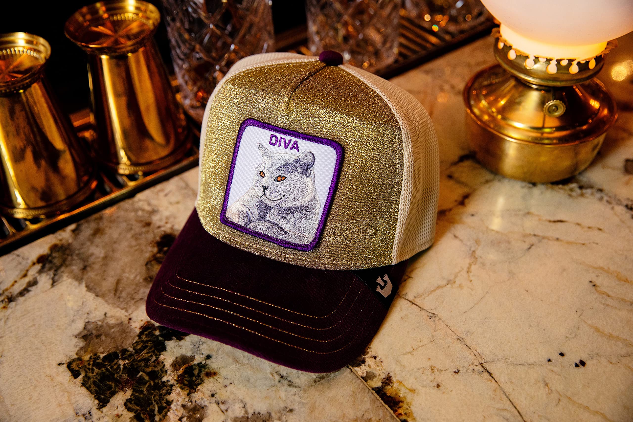 Goorin Bros. The Farm Unisex Floor Show Capsule Adjustable Trucker Cap, Gold (Iconic), One Size
