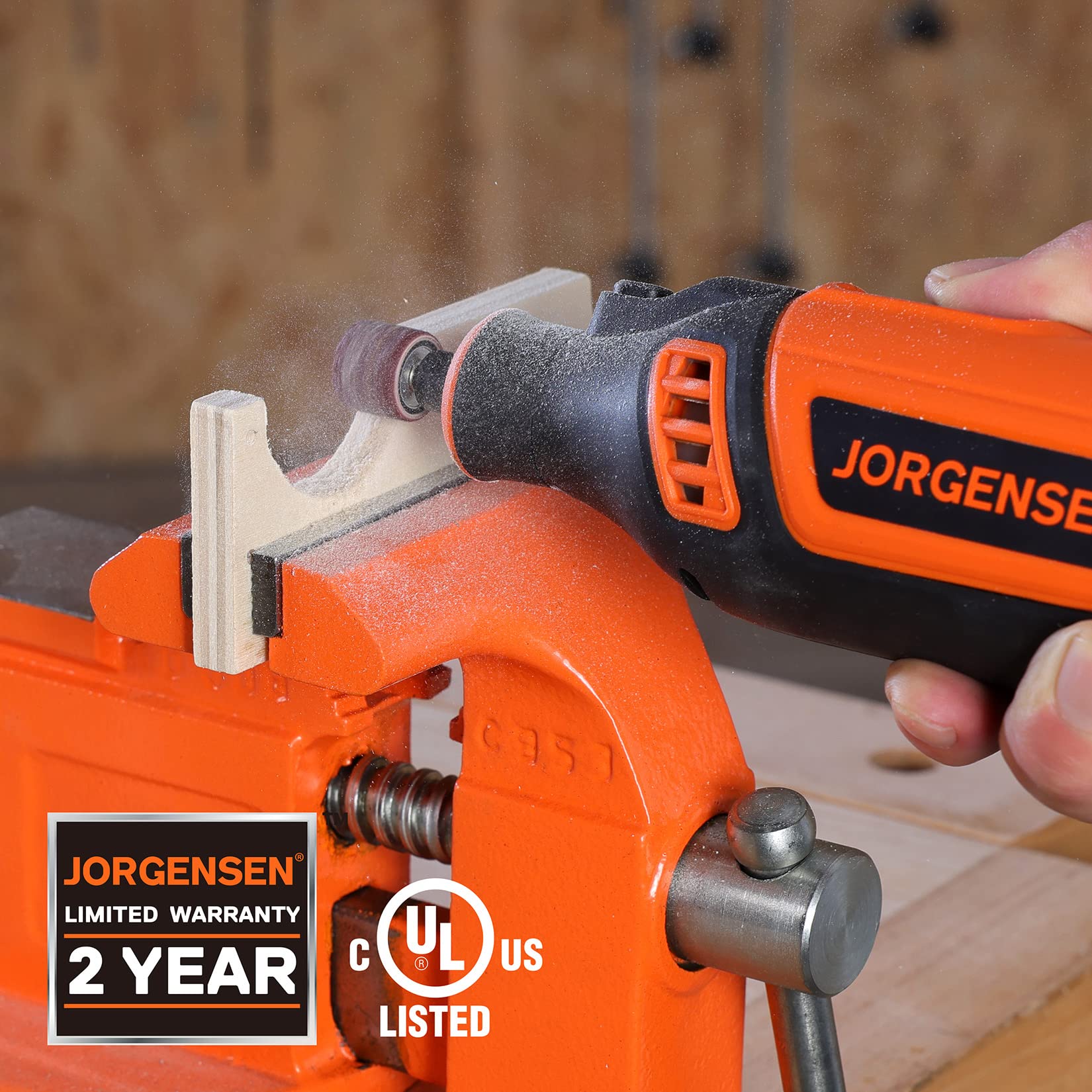 JORGENSEN Rotary Tool Kit, 6 Variable Speed Rotary Tool With 51pcs Rotary Tool Accessories, 1.6 Amp Powerful Rotary Tool