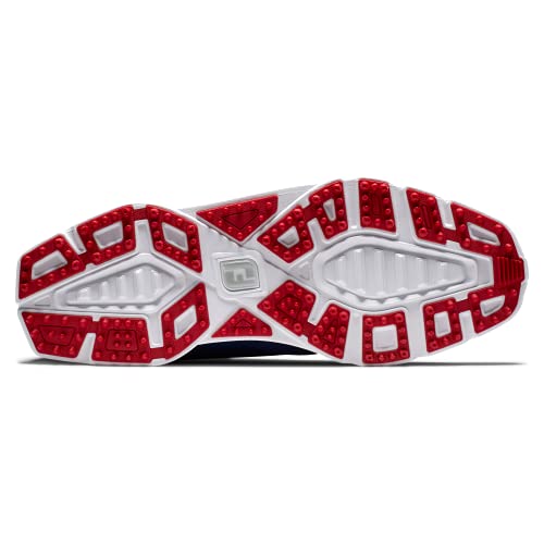 FootJoy mens Superlites Xp Golf Shoe, Navy/Red, 10 Wide US